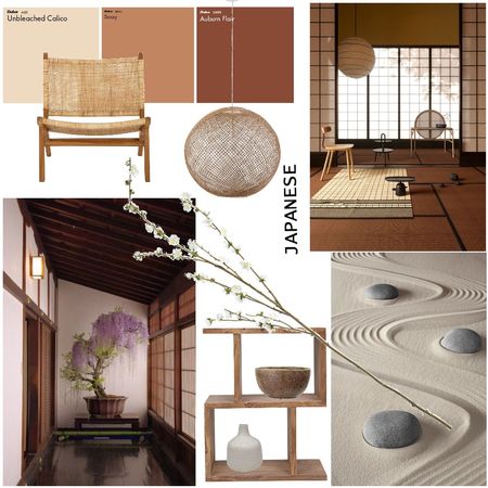 Japanese Interior Design Mood Board by zaradesign - Style Sourcebook