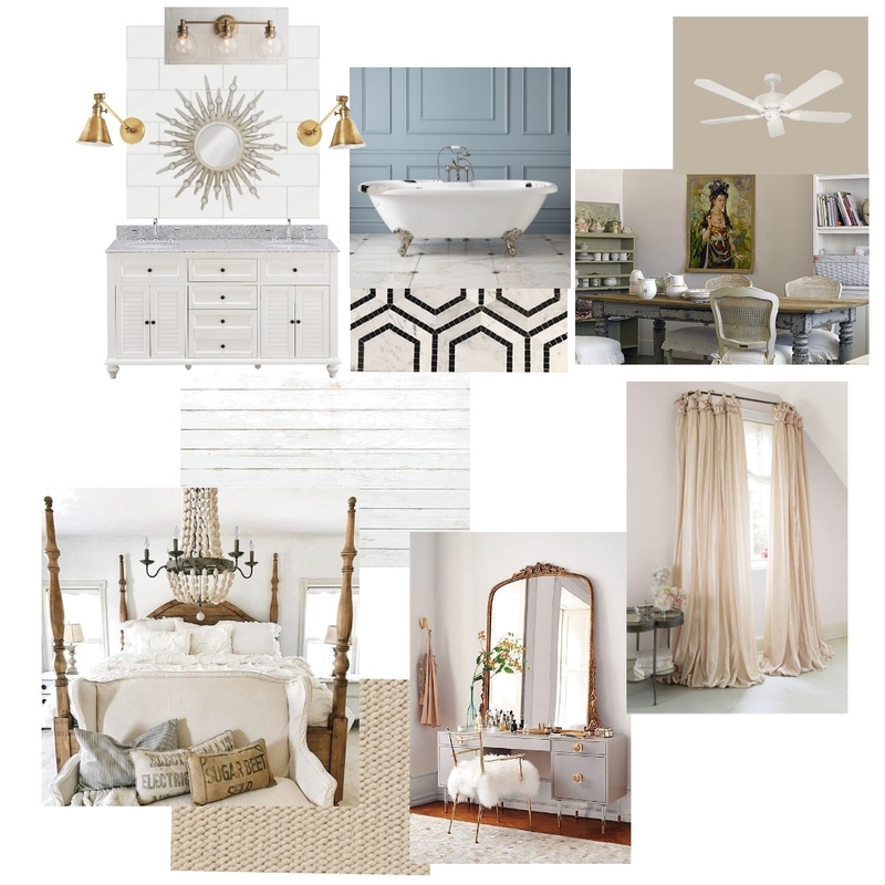 modern shabby chic Interior Design Mood Board by khania - Style Sourcebook