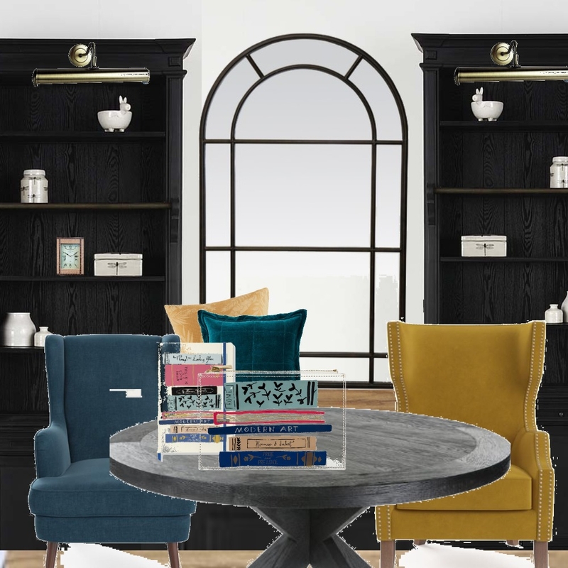 library Interior Design Mood Board by Colette - Style Sourcebook