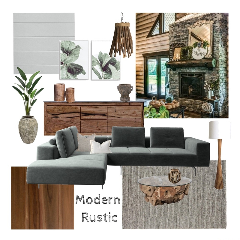 Modern Rustic Interior Design Mood Board by Becjjones - Style Sourcebook