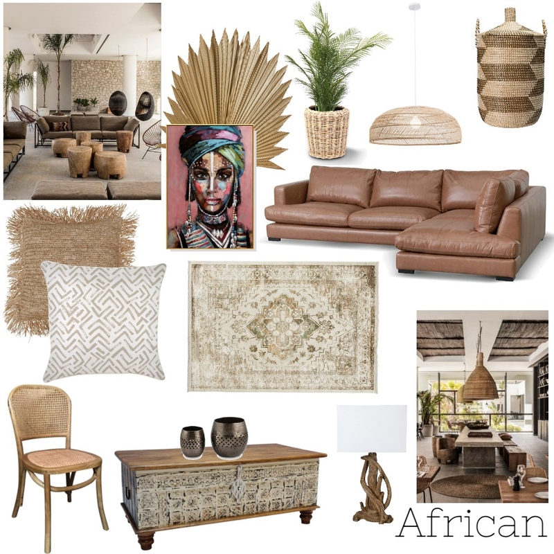 African Interior Design Mood Board by TaloulahDesign - Style Sourcebook