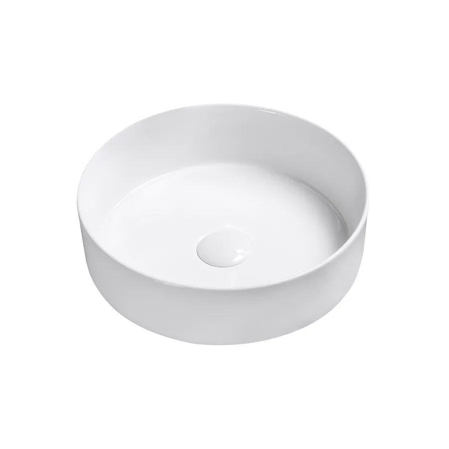 Essence Genoa Round Above Counter Basin - Gloss White by Cob & Pen ...