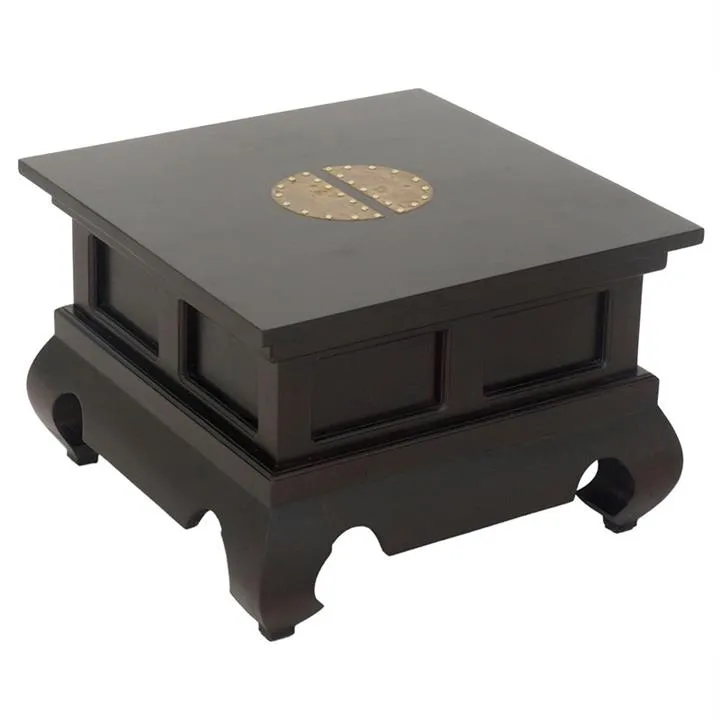 Quon Ming Mahogany Timber Opium Side Table, Chocolate by Centrum ...