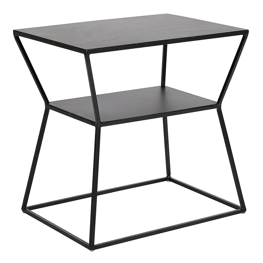 Xavier Metal Side Table Metal - Black by James Lane - Style Sourcebook