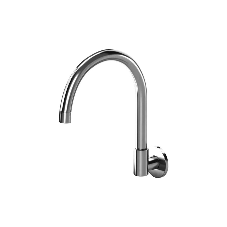 Gooseneck Wall-Mounted Swivel Spout - Brushed Nickel by ABI Interiors ...