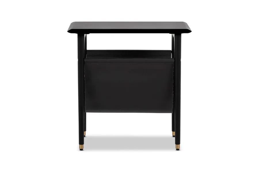 Manhattan Mid Century Side Table, Black American Wood, by Lounge Lovers ...