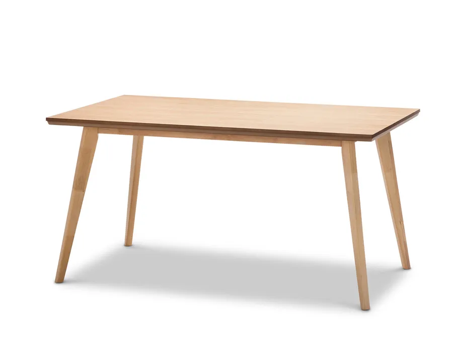 Bruno Dining Table, Natural Oak by L3 Home - Style Sourcebook Bruno Dining Table, Natural Oak by L3 Home - Style Sourcebook