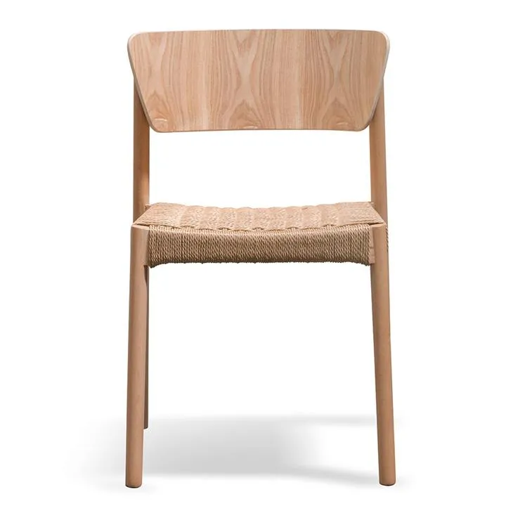 Arcore Ashwood Timber Dining Chair, Natural by Conception Living - Style Sourcebook