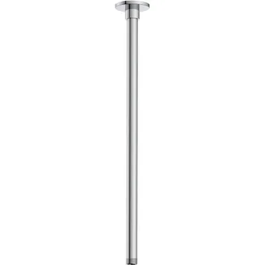 Shower Arm Ceiling Mount Straight Round Rail 450mm | Made From Brass In Chrome Finish By Raymor ...