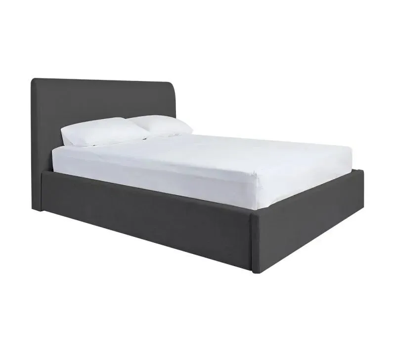 Forbes Bed Frame Charcoal by James Lane - Style Sourcebook