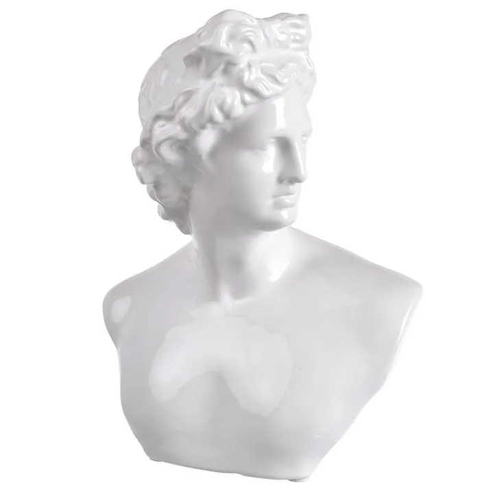 Troy Ceramic Bust Sculpture by Diaz Design - Style Sourcebook