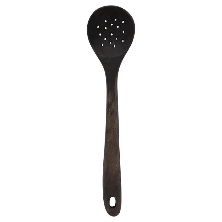 VTWonen Cyder Acacia Timber Slotted Spoon,Black by vtwonen - Style ...