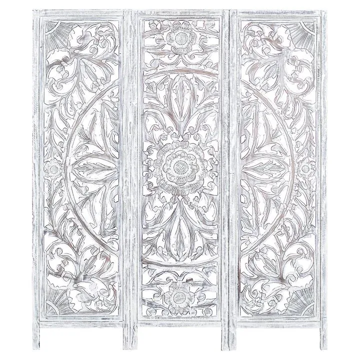 Ronti Mango Wood Quad Fold Screen by Dodicci - Style Sourcebook