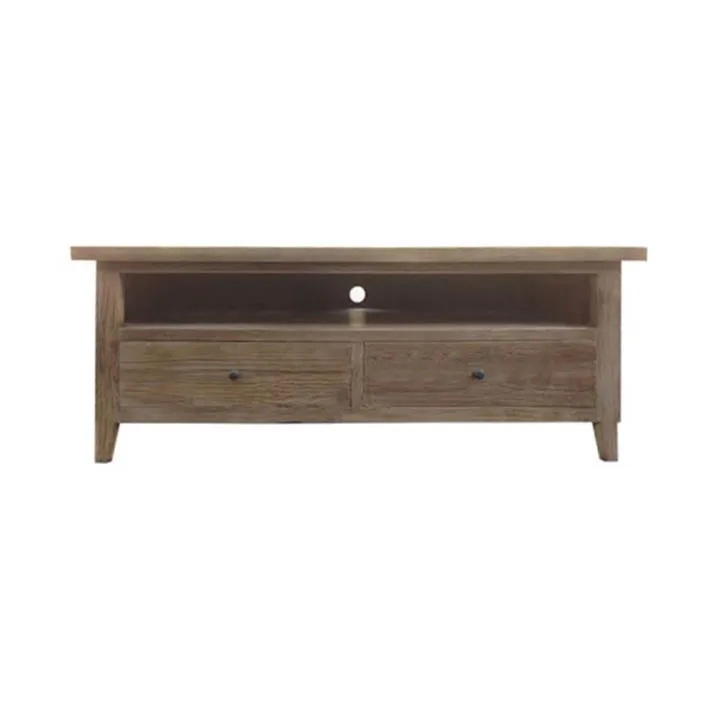 Bacchus Reclaimed Elm Timber 2 Drawer TV Unit, 140cm by Montego - Style ...