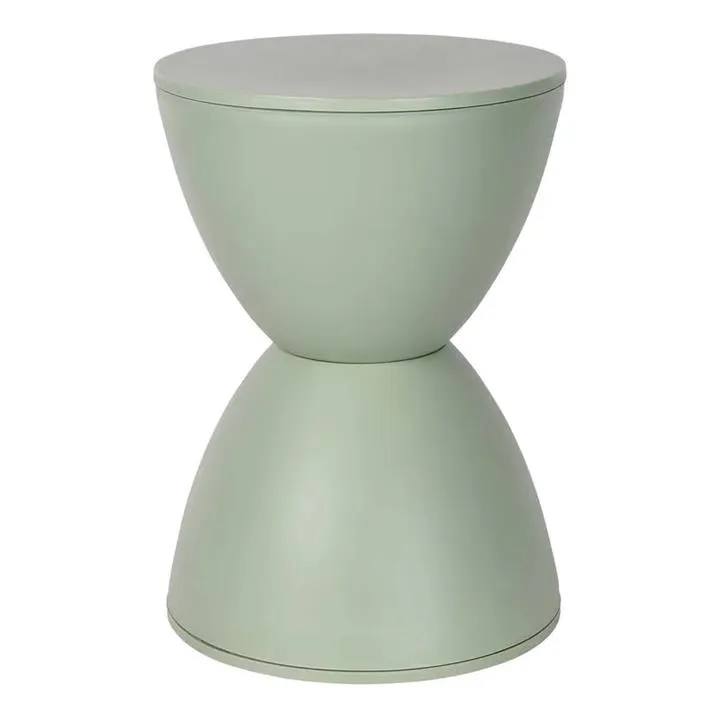 Sibaya Outdoor Round Stool, Sage by Florabelle - Style Sourcebook