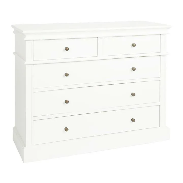 Shelter Poplar Timber 5 Drawer Tallboy by Canvas Sasson - Style Sourcebook