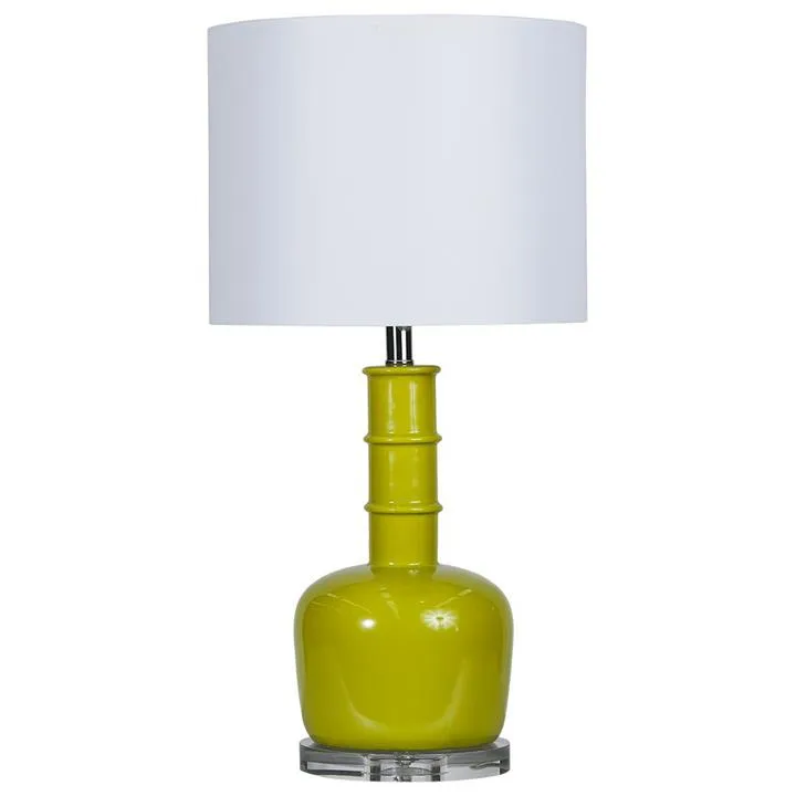 Ashby Ceramic Base Table Lamp, Chartreuse by Canvas Sasson - Style ...
