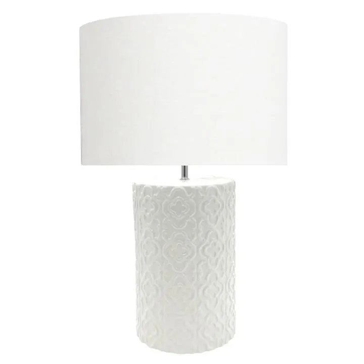 Hacienda Ceramic Base Table Lamp by Canvas Sasson - Style Sourcebook