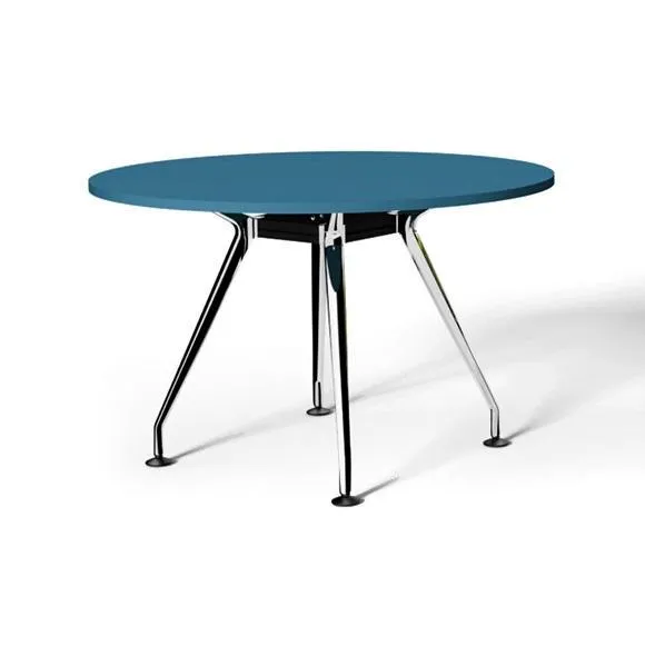 Swift Round Office Meeting Table 90cm - Olympia Blue by Interior ...