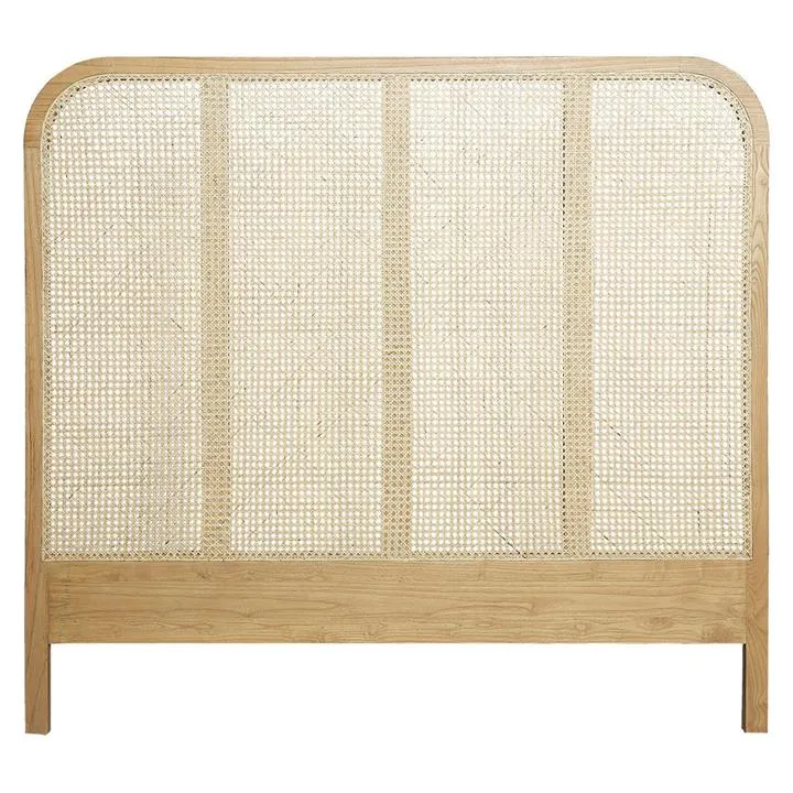 Palm Springs Horizon Timber & Rattan Bed Headboard, Queen by Canvas ...