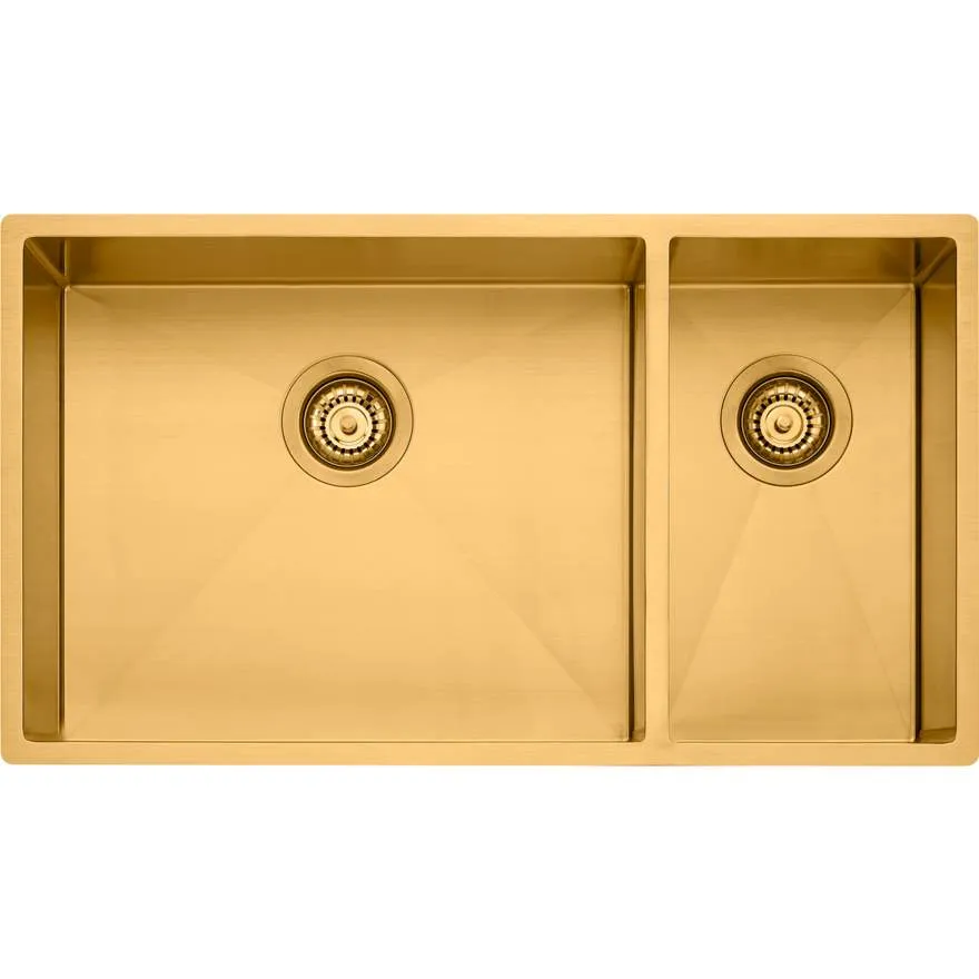 Spectra 1 & 1/2 Bowl Brushed Gold Sink by Spectra - Style Sourcebook