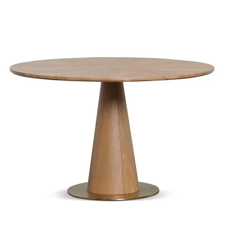 Pavia Ashwood Round Dining Table, 120cm, Natural by Conception Living ...