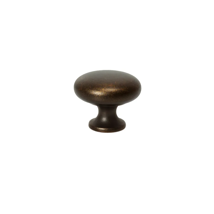 Momo Duke Round Knob - Antique Brass by Momo Handles - Style Sourcebook