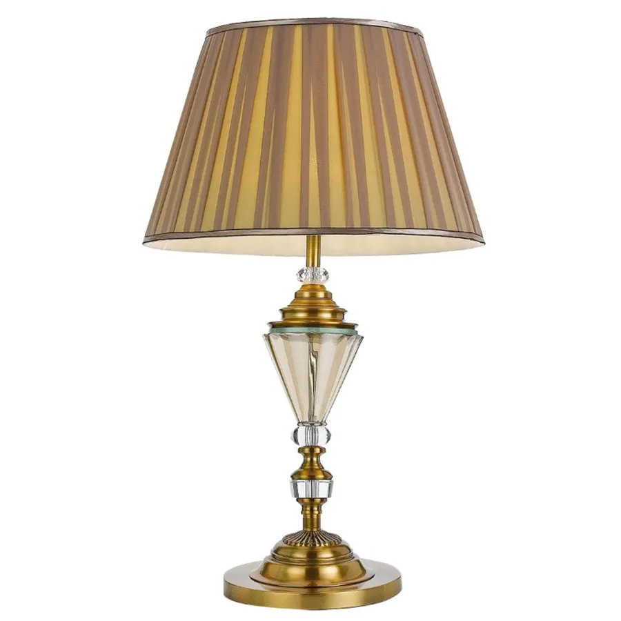 Oxford Antique Gold with Glass Table Lamp by Telbix - Style Sourcebook