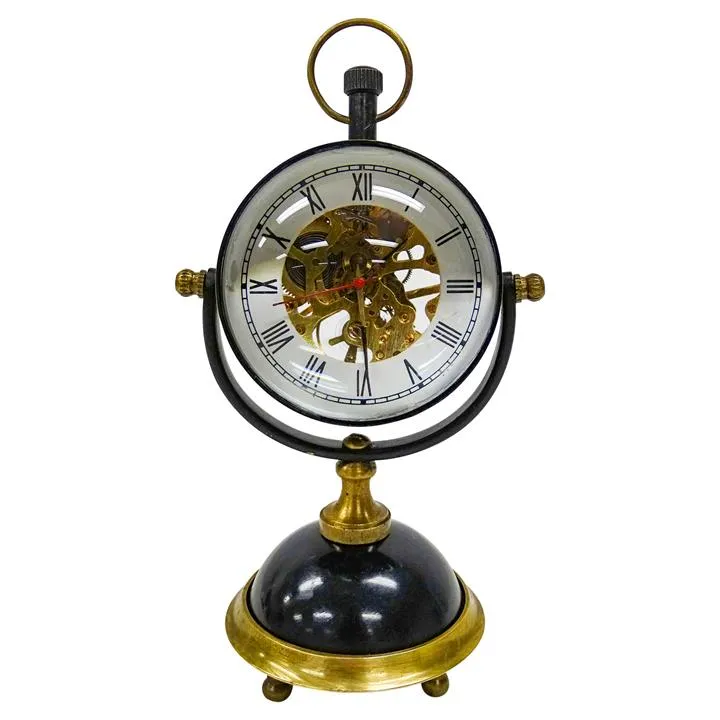Adam Brass Desk Skeleton Clock by Searles - Style Sourcebook