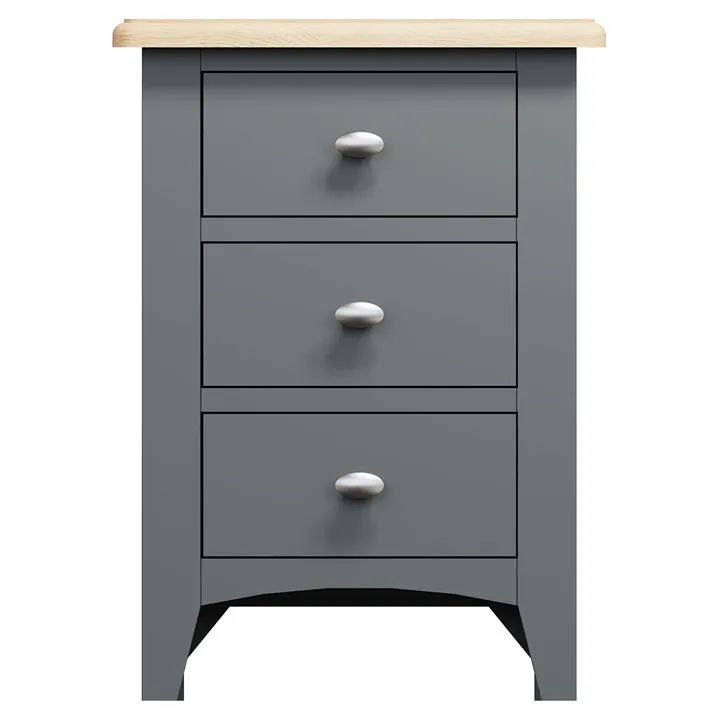 Mannford Wooden Bedside Table, Grey by Krendler Furniture - Style ...